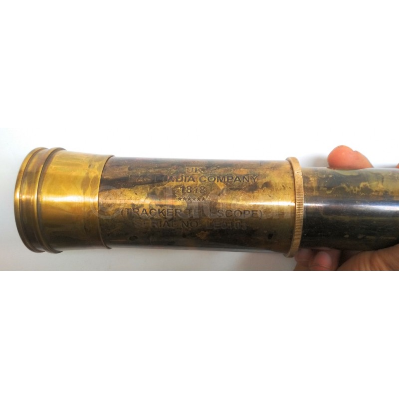 Brass Telescope 1818 East India Company Spyglass 32" Scope